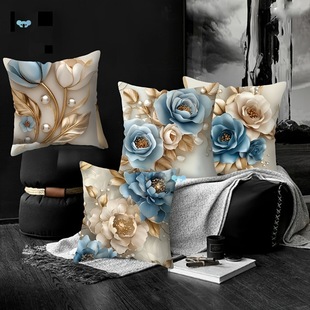 4pcs/set Beautiful Floral Pillowcases 17.7 X 17.7枕套-阿里巴巴