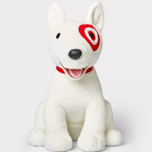 热销新品 target Bullseye Dog plush 红眼圈狗狗大毛绒玩偶公仔-阿里巴巴