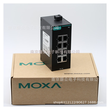 MOXA 摩莎EDS-108 8口入门级非网管型 工业以太网交换机moxa卡-阿里巴巴