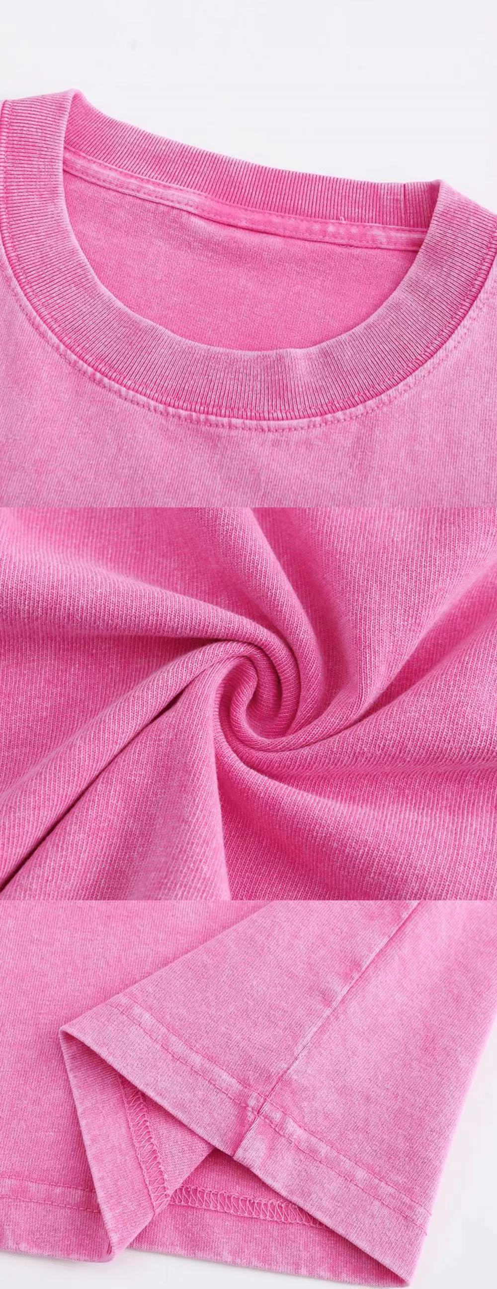 230g复古做旧蜡染纯棉美式T恤炒雪花水洗圆领短袖落肩美码T-shirt-阿里巴巴