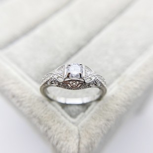 wish跨境S925纯银白色镶嵌帕拉伊巴锆石 欧美时尚女士情侣戒指-阿里巴巴