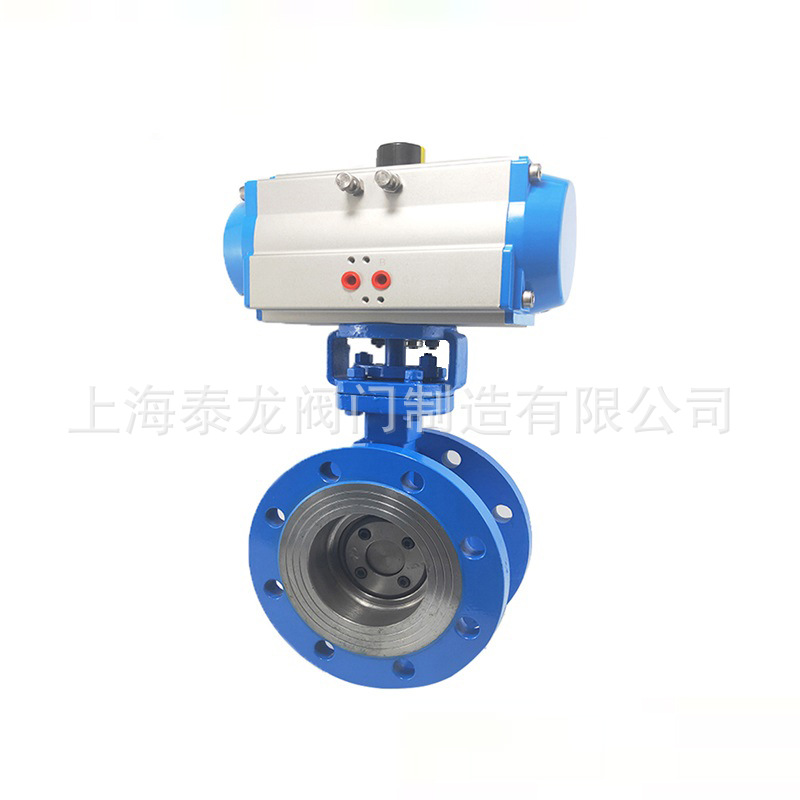 D643H-16C气动单双作用三偏心金属硬密封WCB法兰蝶阀水油品气高温-阿里巴巴