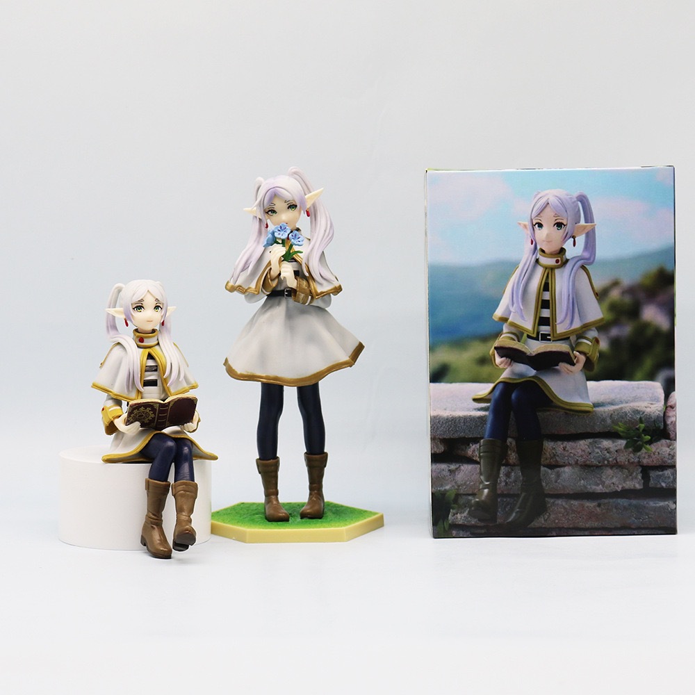 葬送的芙莉莲可爱精灵魔法使女孩办公桌面车载压泡面手办摆件公仔-阿里巴巴