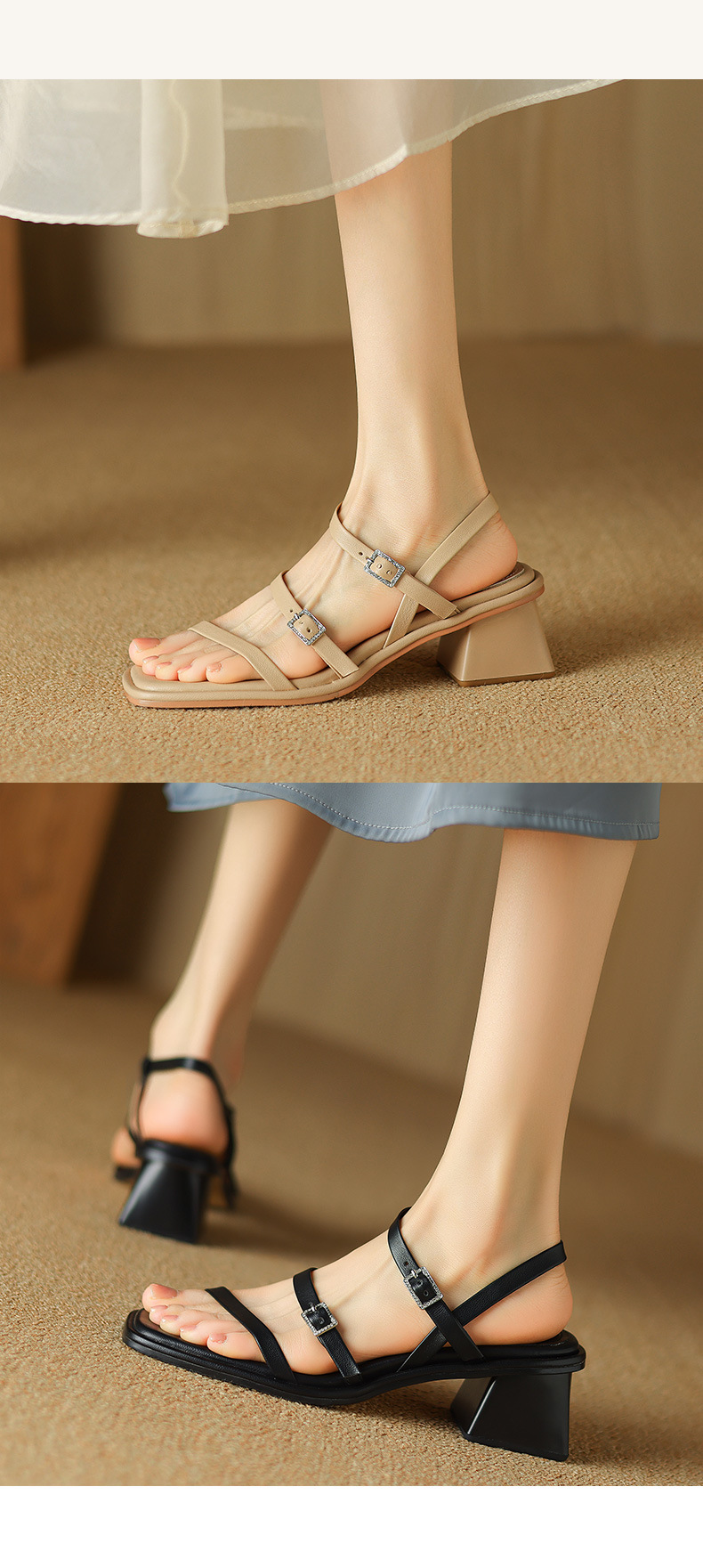 CHIKO Kalei Open Toe Block Heels Heeled Sandals