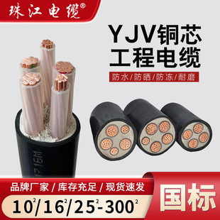 广东珠江电缆ZC-YJV3*6电缆线底压电缆YJV充电桩专用电缆工程电缆-阿里巴巴