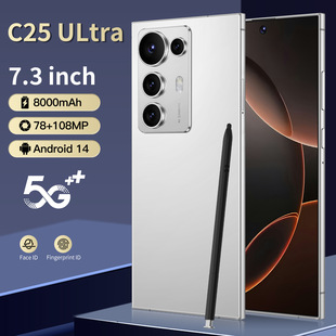 跨境电商爆款C25 Ultra智能手机安卓16+1T超大屏 Wish虾皮OZON-阿里巴巴