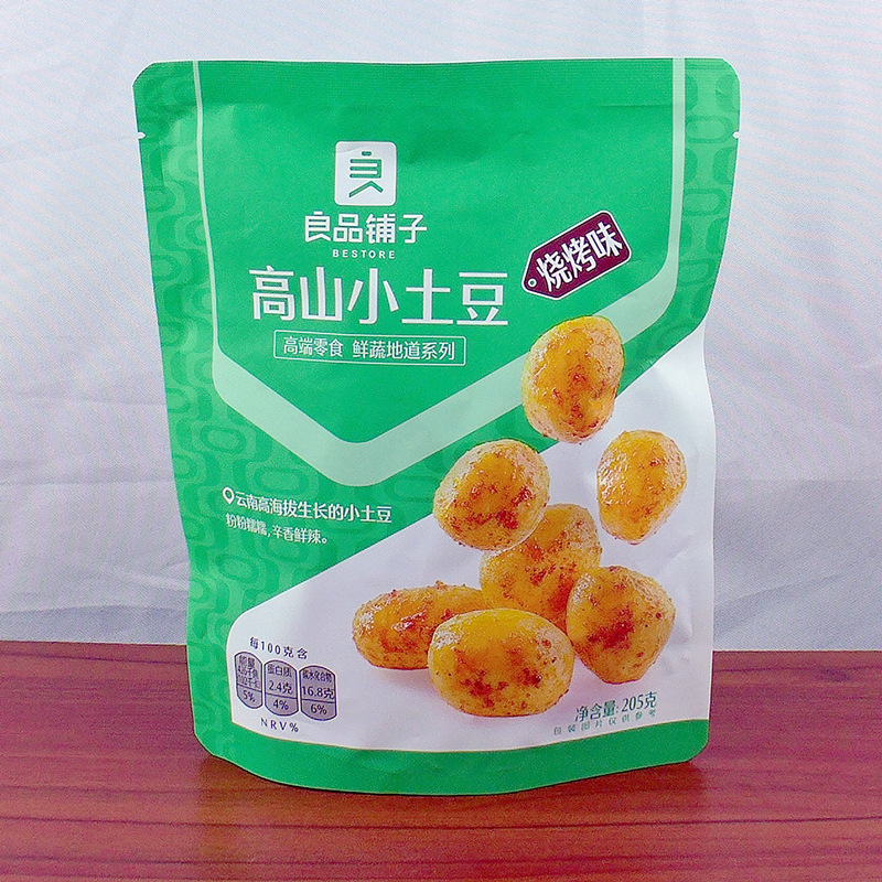 良品铺子高山小土豆205g低脂食品香辣/烧烤味小吃即食小包装零食-阿里巴巴