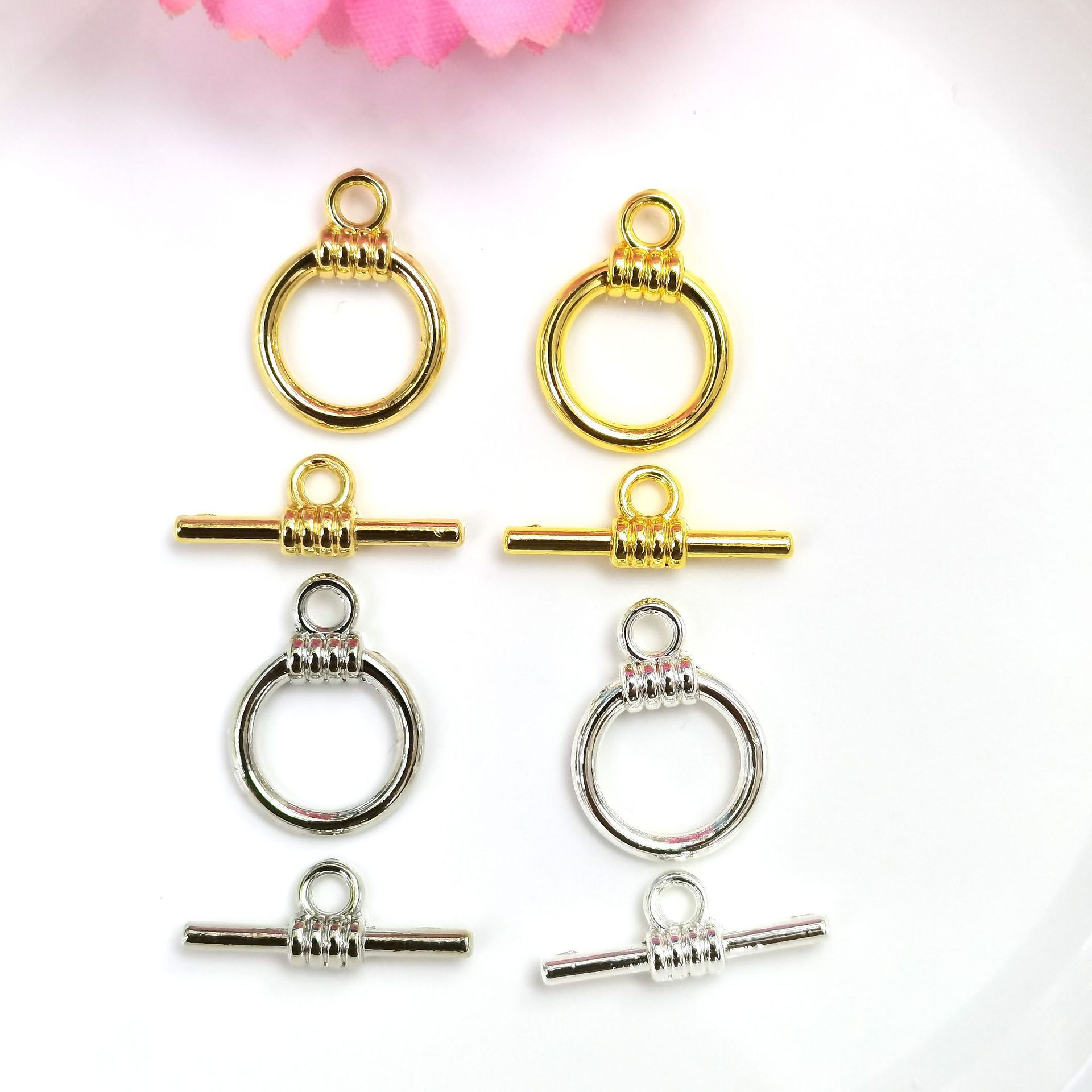 14k包金保色配件 IQ扣项链手链扣OT扣 麻花连接口diy饰品配件材料-阿里巴巴