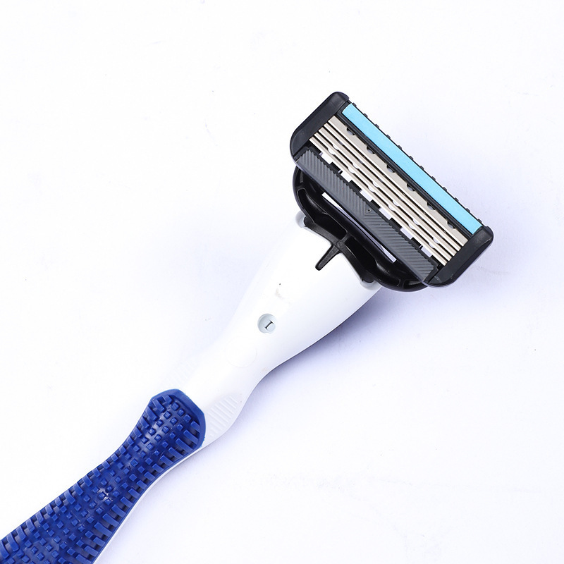 英文版不锈钢五层剃须刀片 老式手动刮胡刀男士胡须刀5层替换刀头-阿里巴巴