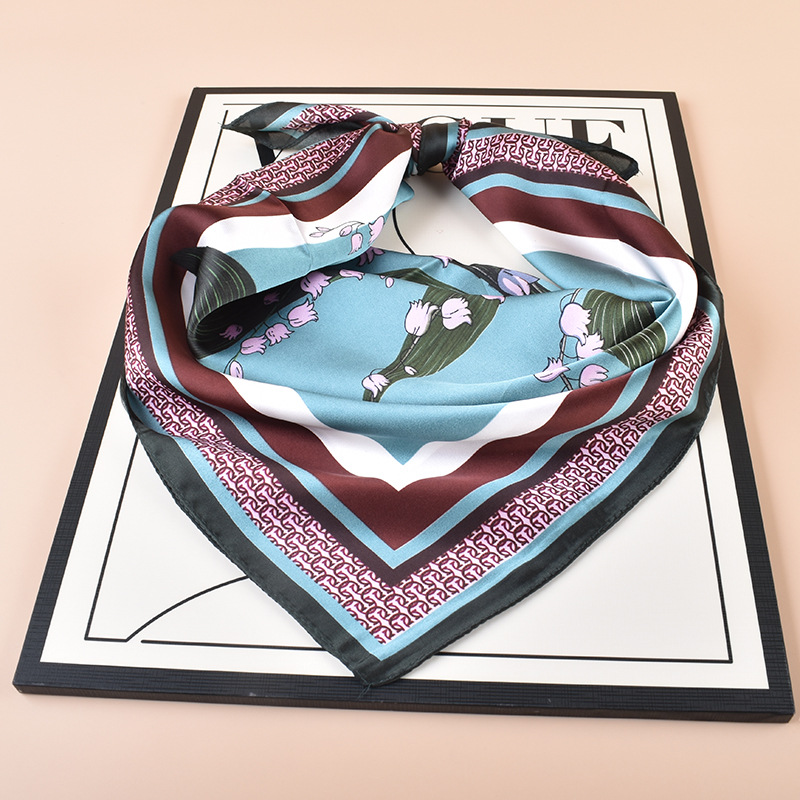 new simple elegant lily 70 small silk scarf professional scarf ...