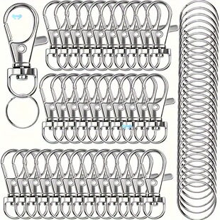 50 Key Chain Hooks with Rings - DIY Jewelry Production Kit--阿里巴巴