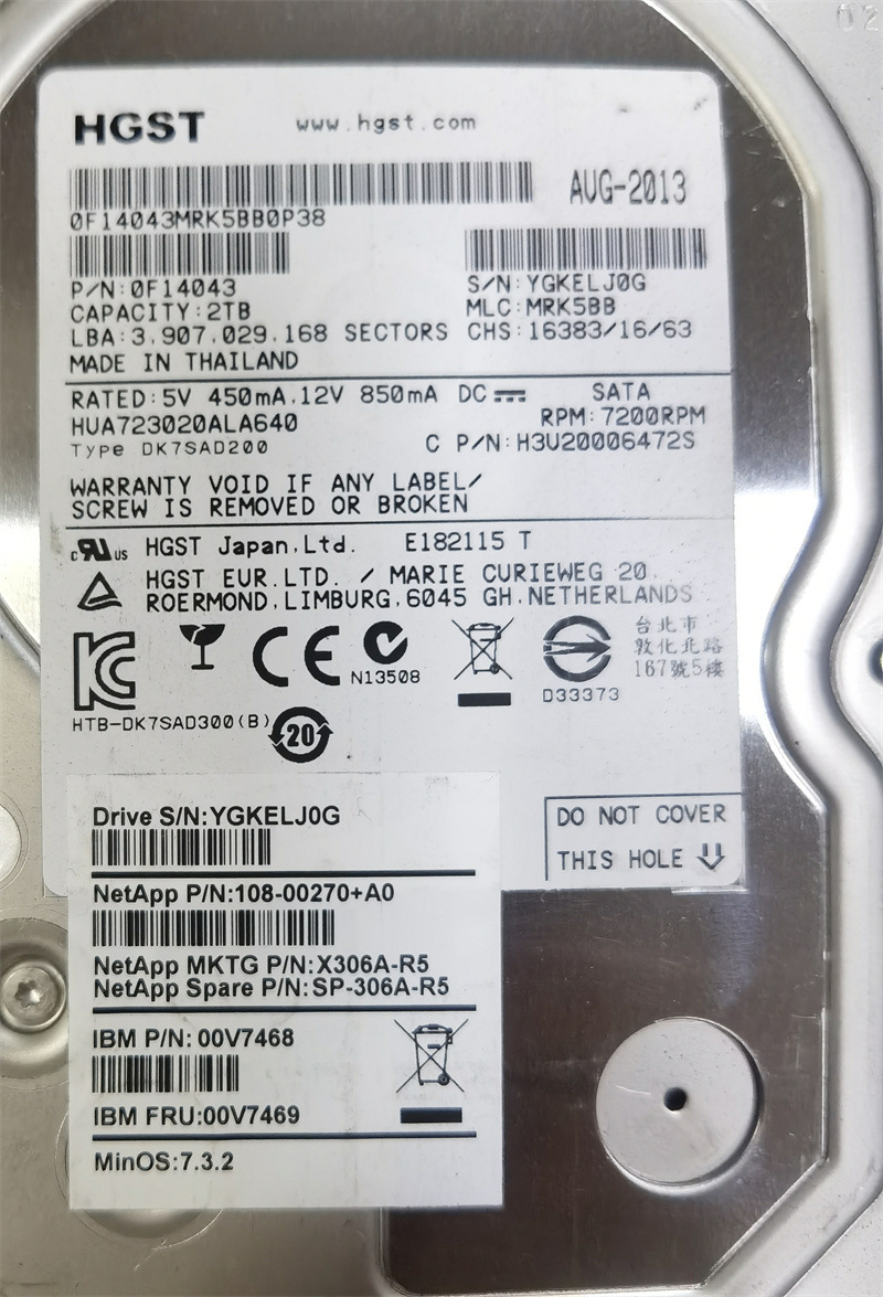 NETAPP 2T 7.2K DS4243 DS4246硬盘 SP-X306A-R5 00V7468 00V批发-阿里巴巴