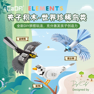 双鹰C71025夹子积木-鸟类套装Steam教育系列儿童益智玩具男孩拼装-阿里巴巴