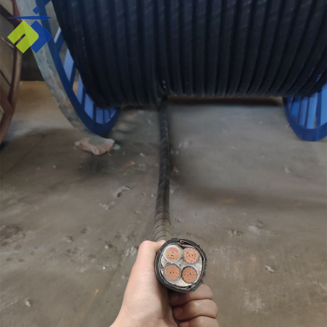 电缆YJV4*150+1*70硬线铜电力四等芯150平方4+1铜芯阻燃铠装五线-阿里巴巴