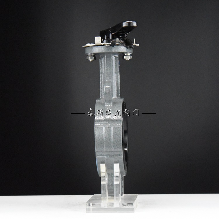 手动手柄铸钢蝶阀对夹式软密封D71X-16C DN50 65 80 100 125 150-阿里巴巴