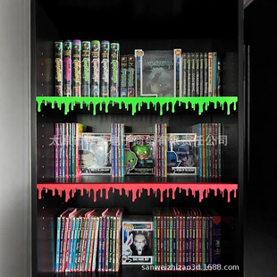 跨境新品Slime Drip Bookshelf Decor，史莱姆滴血书架，门框装饰-阿里巴巴