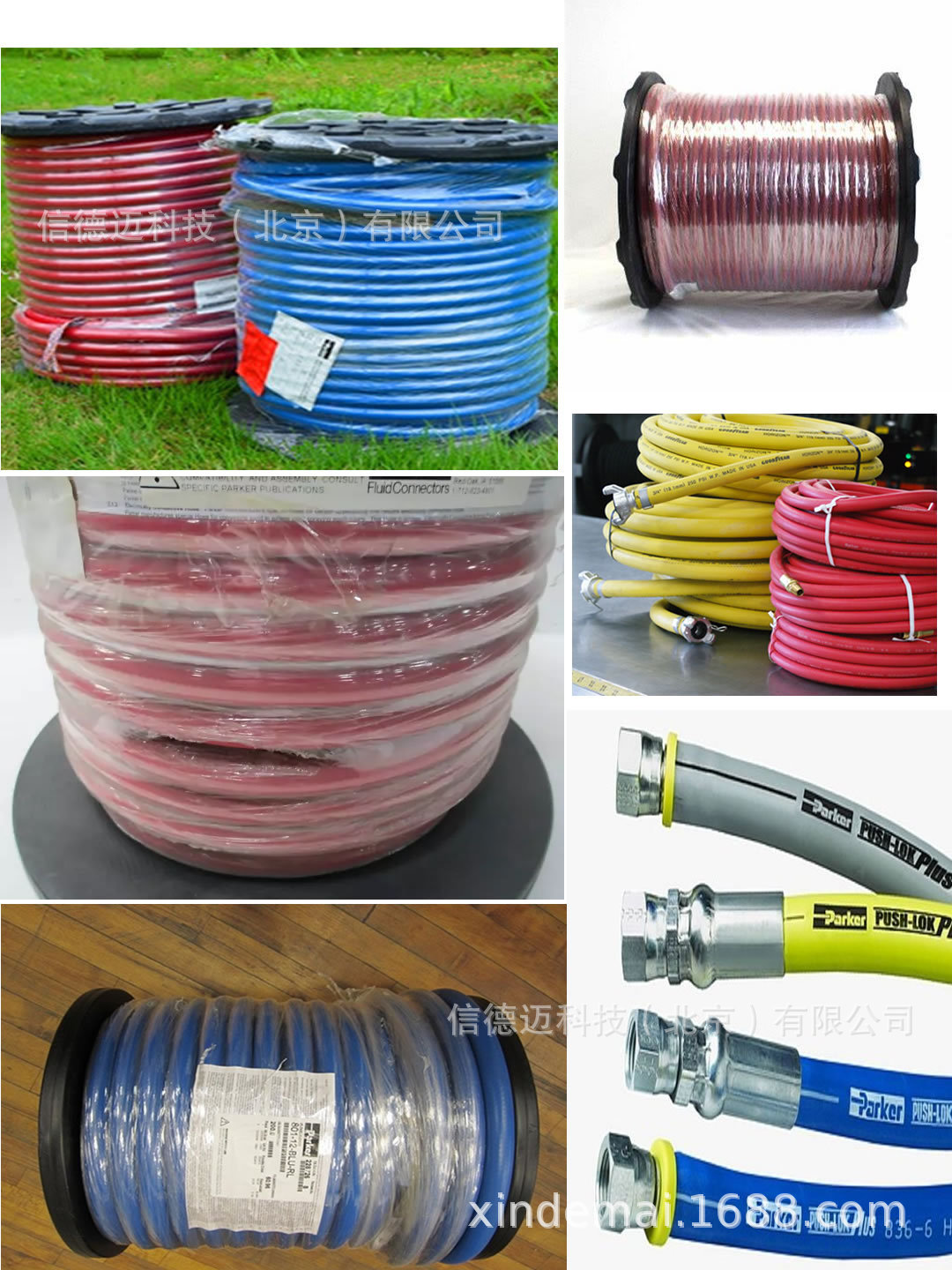 Parker 空气，水，水乙二醇软管801-6-RED-RL-阿里巴巴