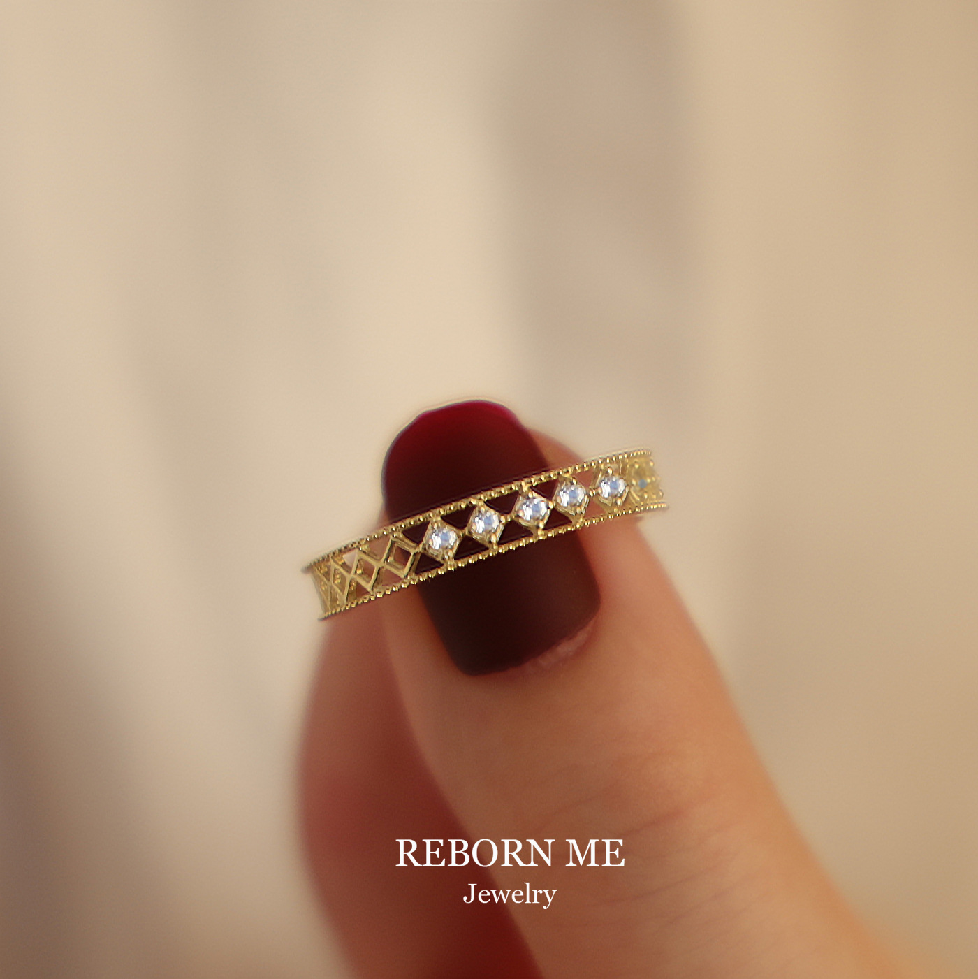 S925银镀金锆石宽戒指 轻奢浪漫镂空戒指女 时尚简约指环-阿里巴巴