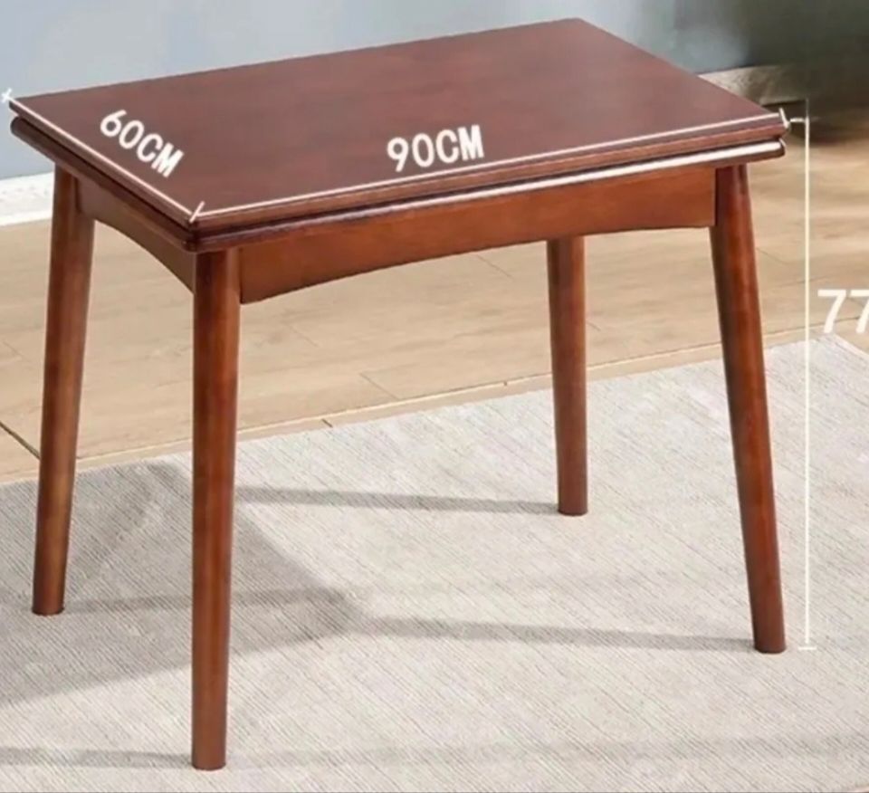 折叠餐桌小户型家用现代简约可伸缩长方形北欧实木餐桌椅组合桌子-阿里巴巴