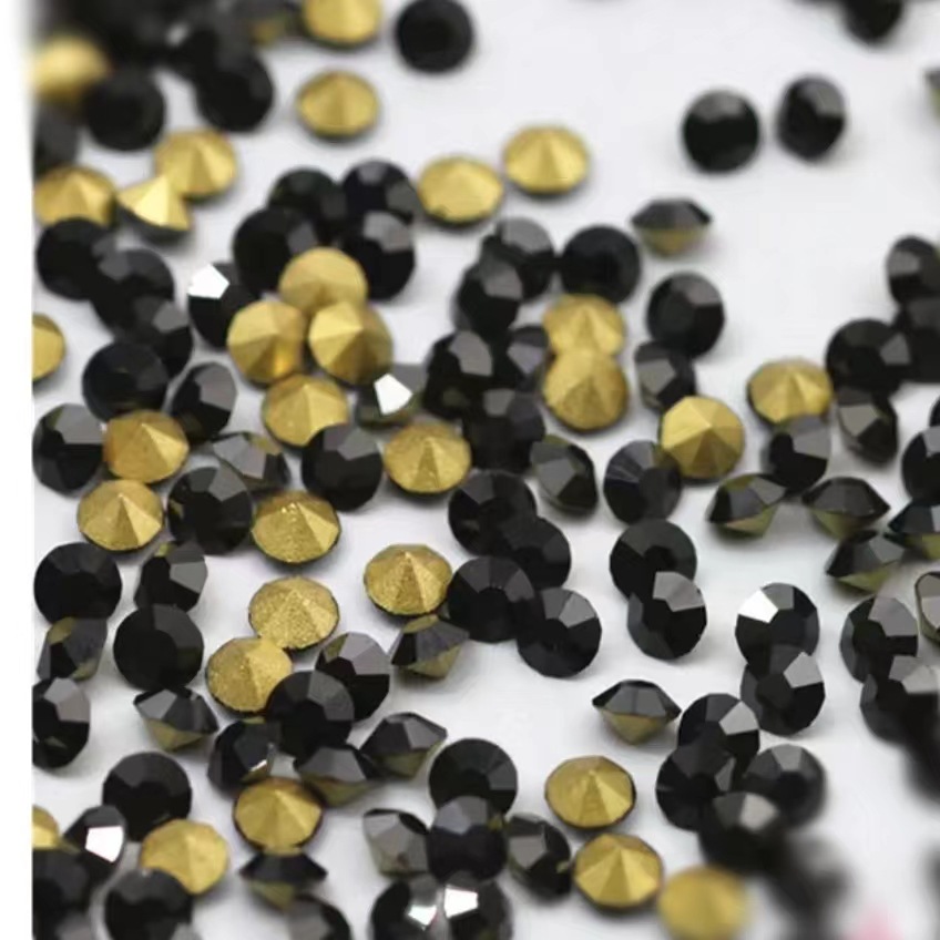 国产尖底白色玻璃水钻DIY美容美甲SS0-SS6圆形白色钻彩色钻-阿里巴巴