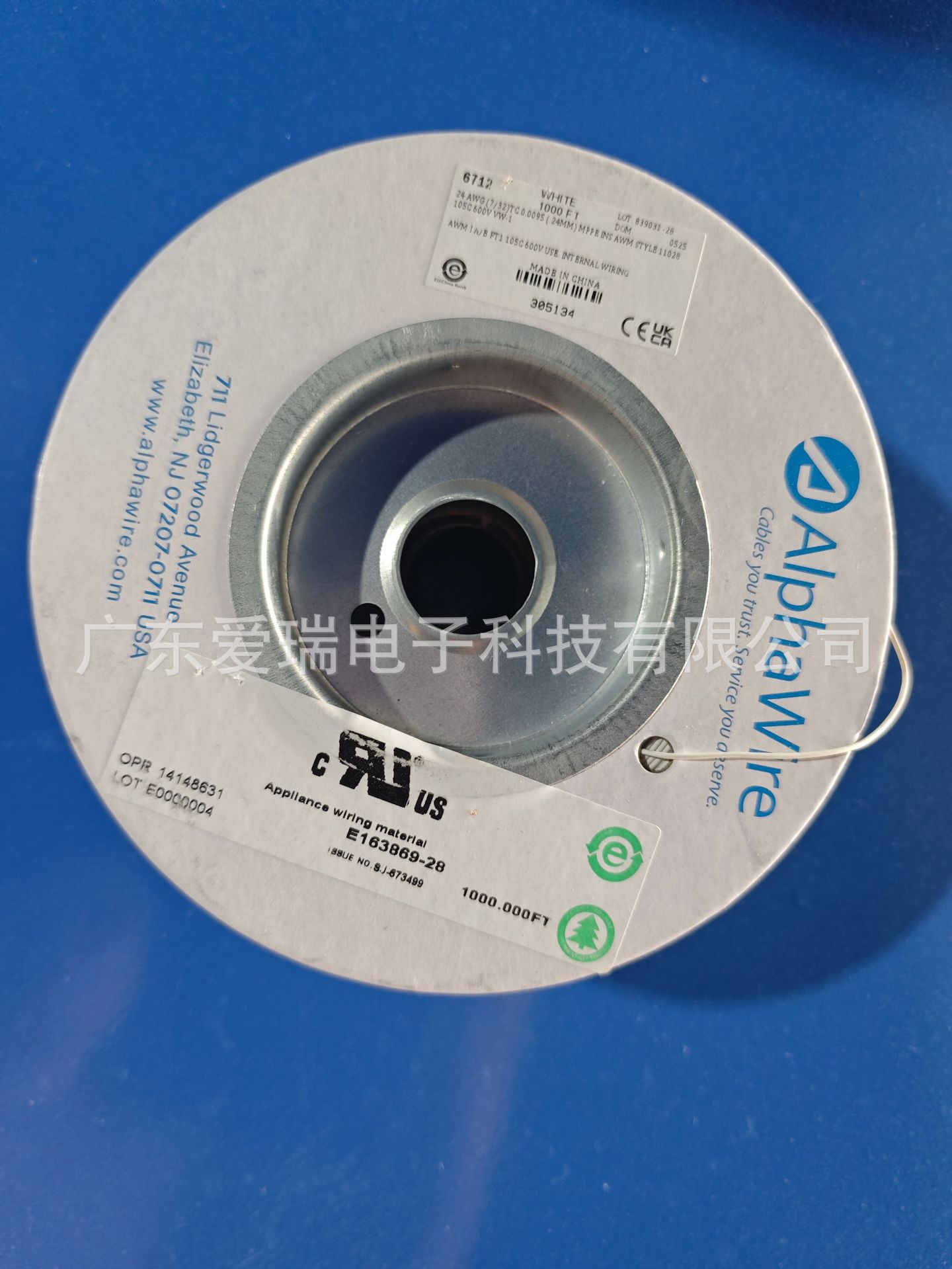 供应Alpha wire Ecowire UL 11028 Alpha#6713 BK001 RD001 GR001-阿里巴巴