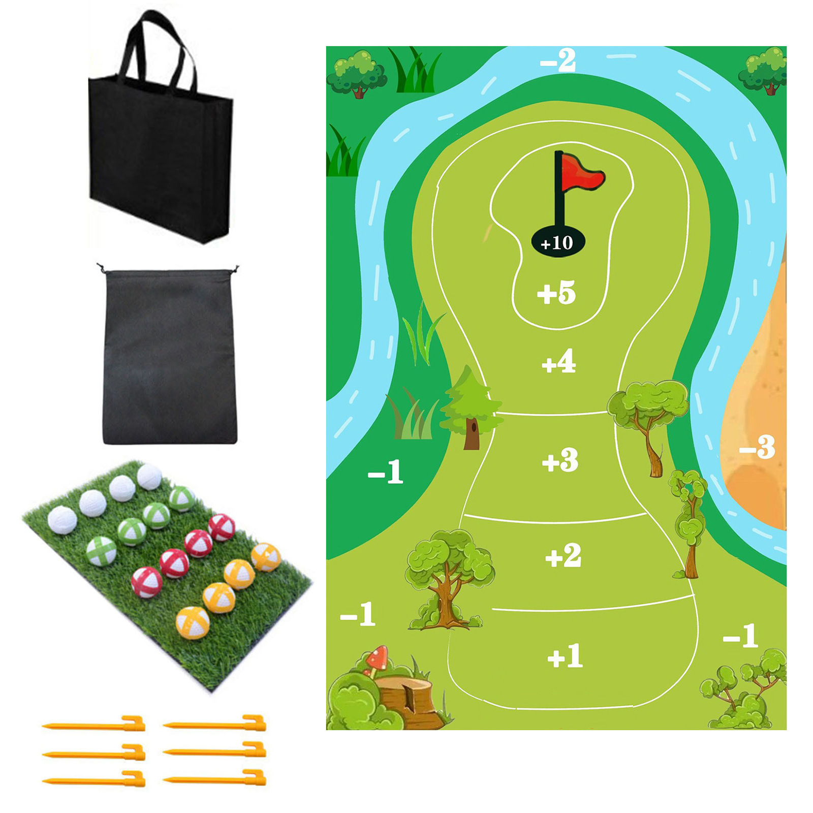 The Casual Golf Game Set休闲高尔夫游戏套装高尔夫击球垫游戏垫-阿里巴巴