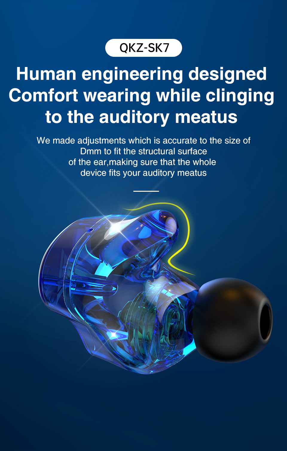 QKZ/霆声 SK7耳机入耳式立体声线控耳机监听耳机手机有线耳机耳塞-阿里巴巴