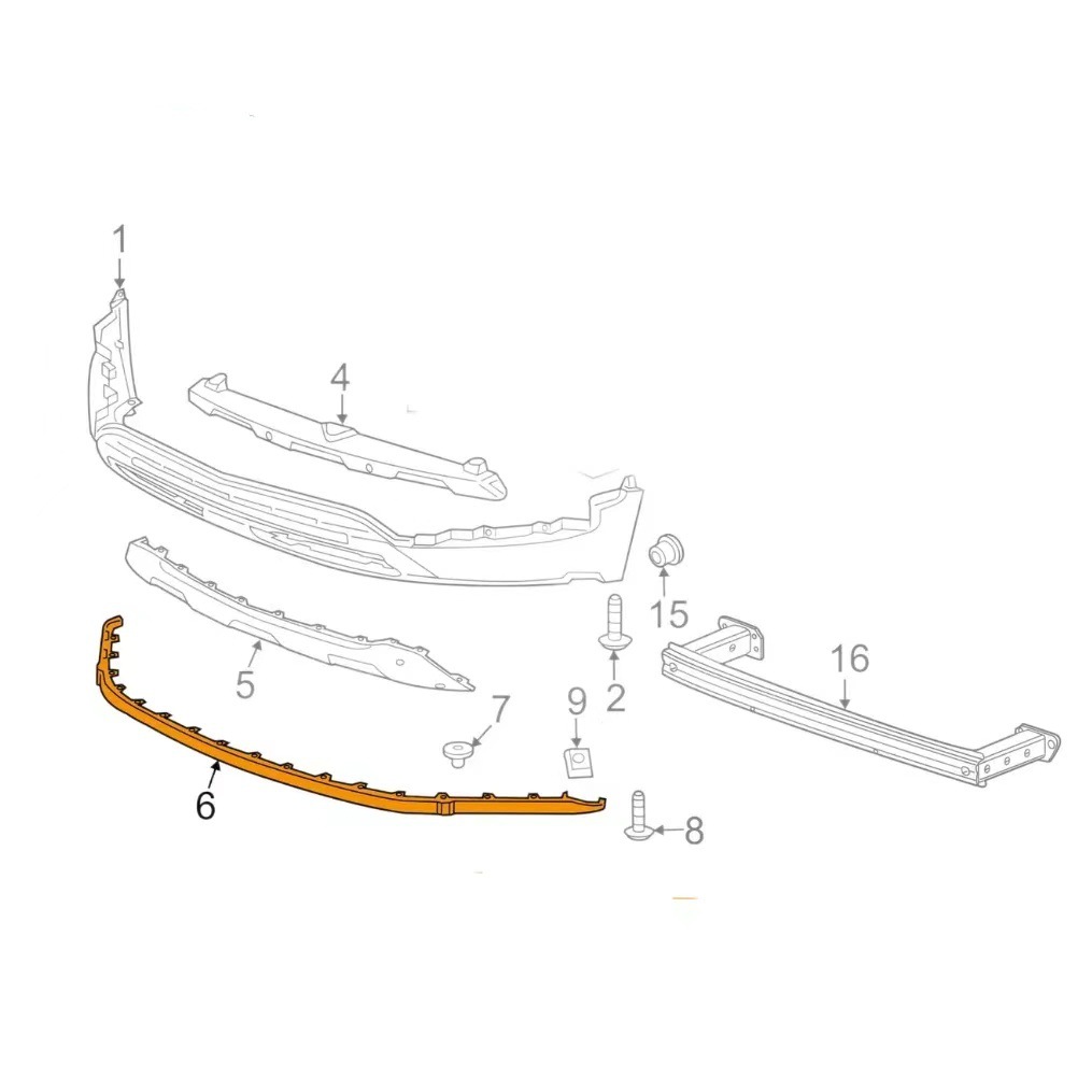 适用17-20款雪佛兰创酷前保险杠下导流板42540160/95420979-阿里巴巴