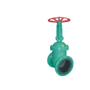 衬胶法兰闸阀Z41J-10C DN50-DN500使用寿命长-阿里巴巴