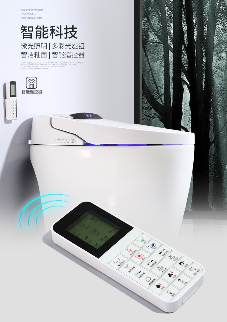 全自动AI语音智能双水路马桶家用一体式即热电动坐便器虹吸式坐厕-阿里巴巴