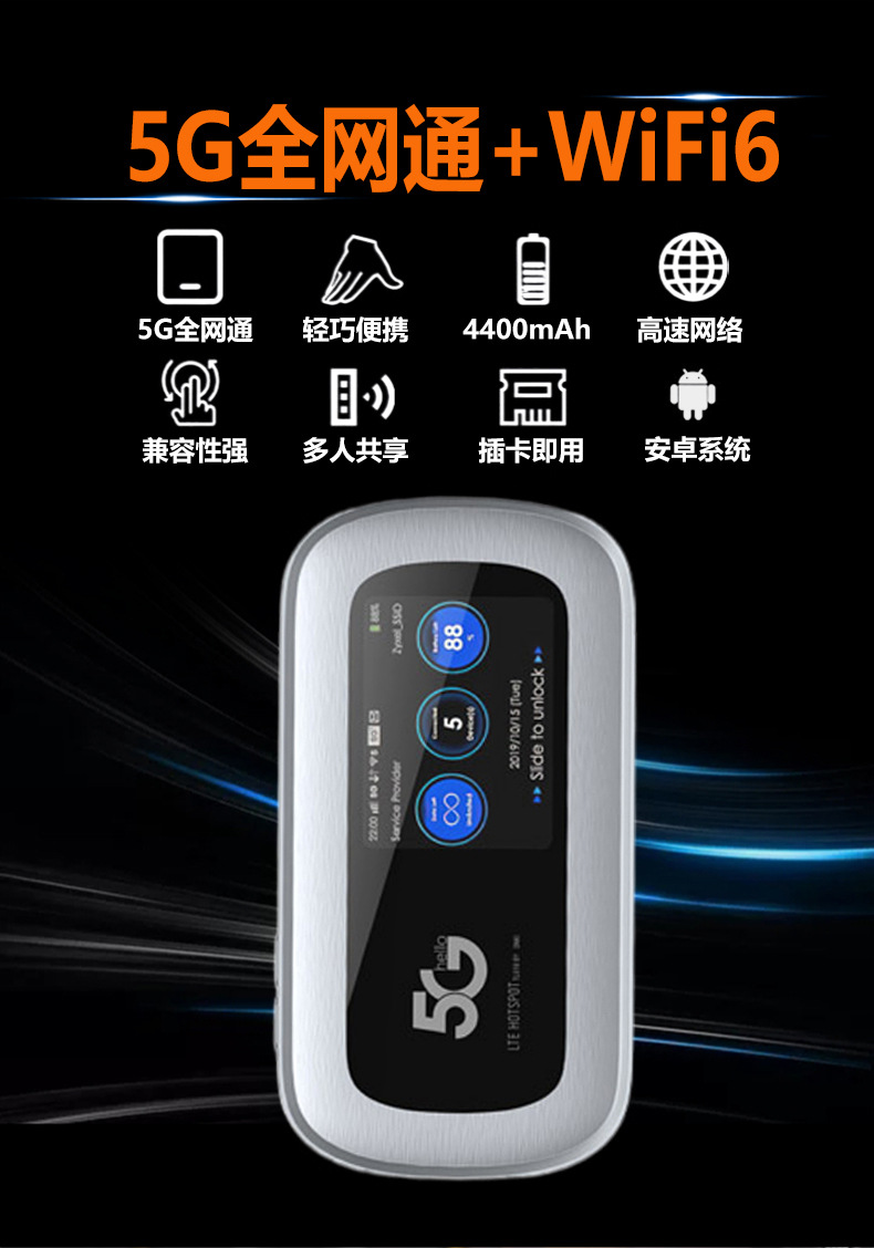 5G全球通迷你WiFi神器移动无线插卡MiFi随身wifi手机用支持WiFi6-阿里巴巴