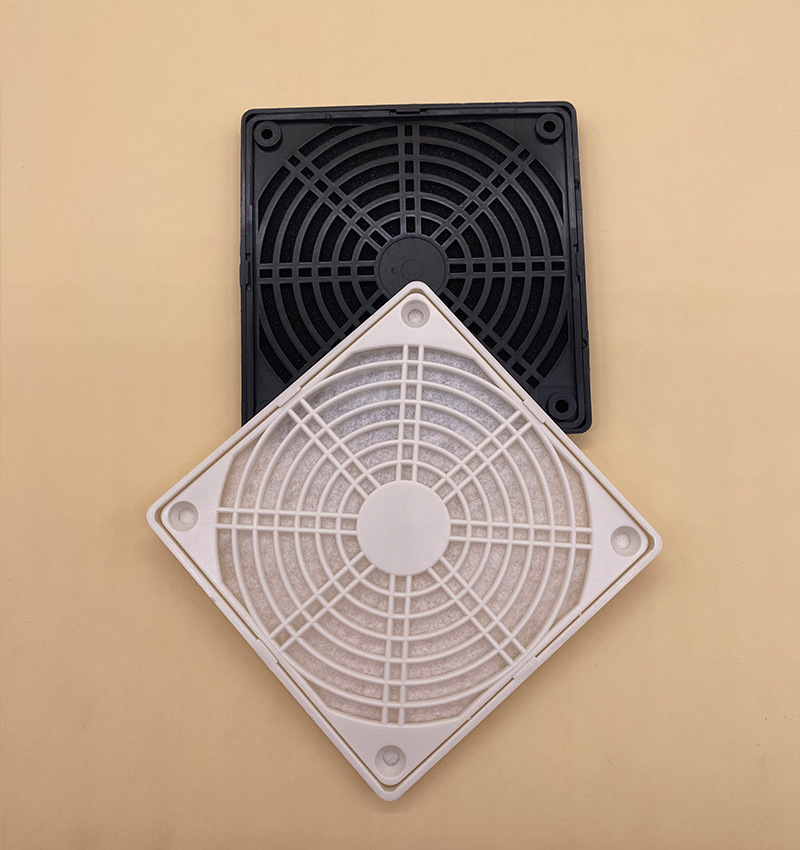 厂家直销 12cm/厘米 三合一防尘塑料风扇网罩 带海绵方形过滤网罩-阿里巴巴