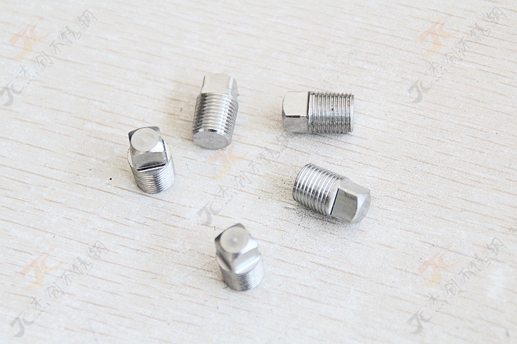 304/316外四方实心堵头 PT/NPT1/4 3/8 1/2 3/4 1寸丝堵油塞高压-阿里巴巴