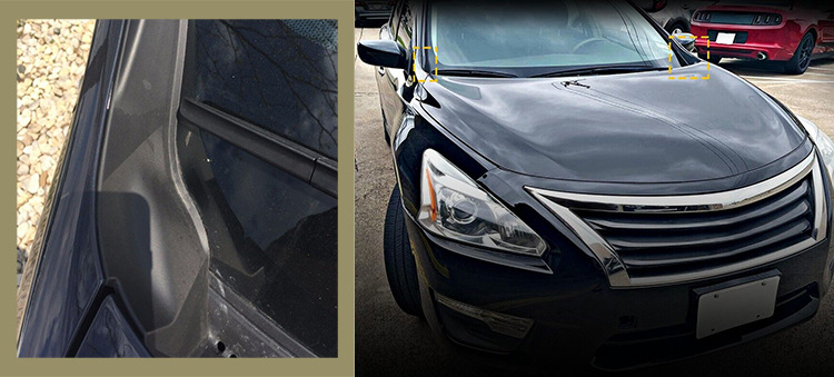 适用于2013-2015尼桑ALTIMA天籁前杠玻璃包角倒流板668943TA0A-阿里巴巴