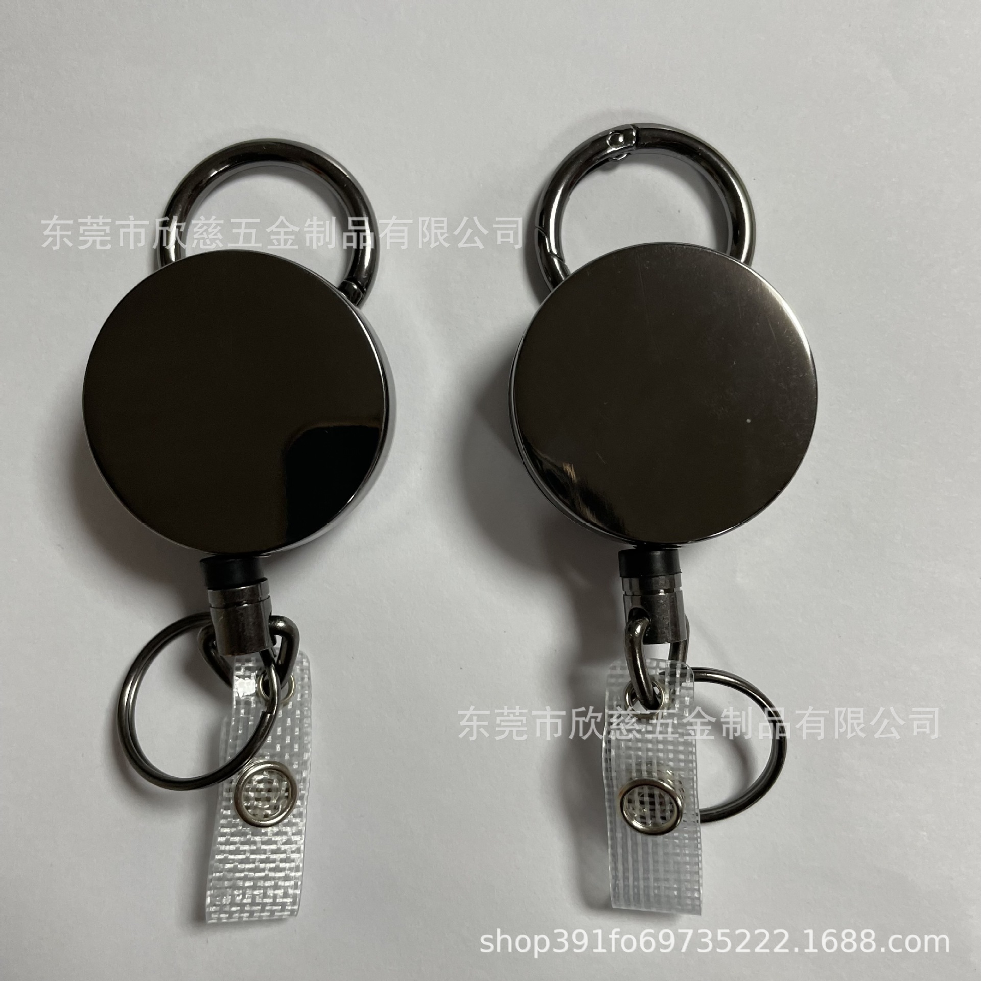 锌合金枪灰弹簧圈伸缩钥匙扣圆环扣易拉得圆圈扣金属弹簧扣易拉扣-阿里巴巴