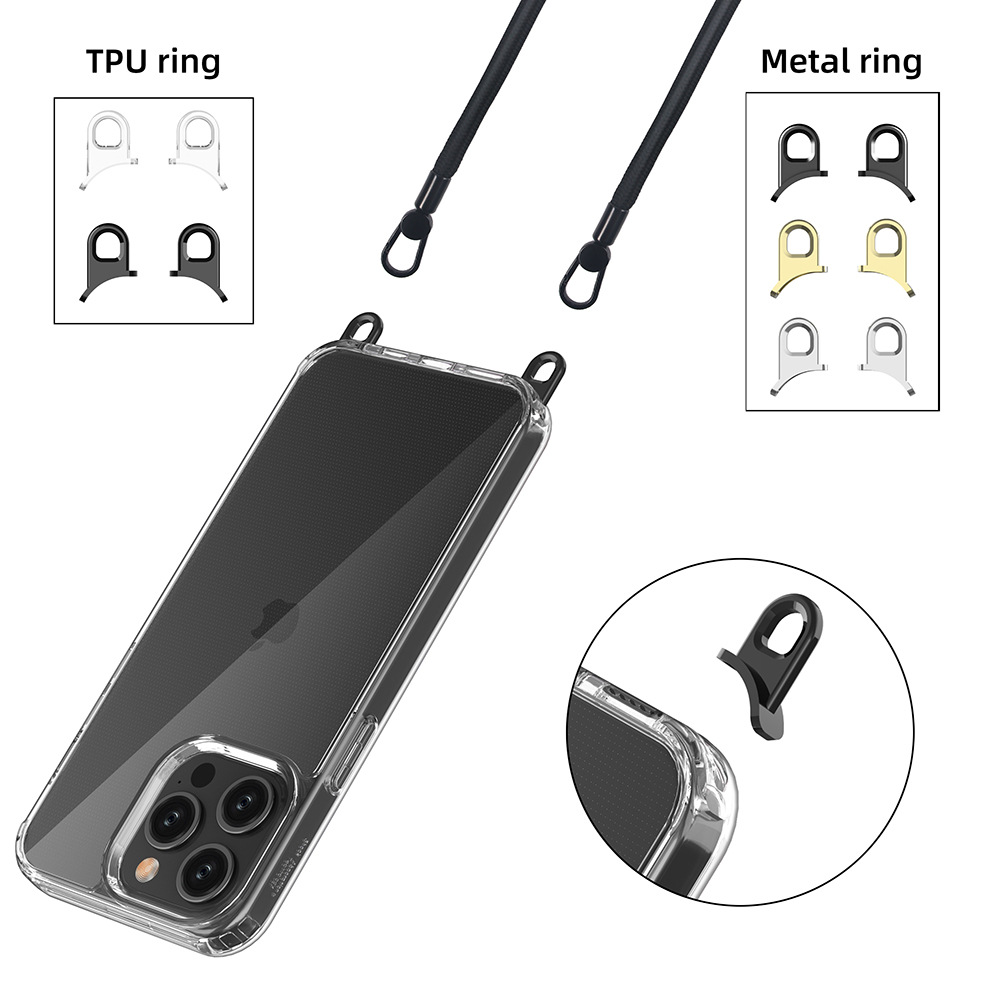 拿样专享 新款可拆卸挂绳手机壳适用苹果iPhone15透明壳pc+tpu-阿里巴巴
