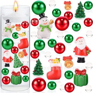 亚马逊 新款Christmas vase stuffing圣诞悬浮蜡烛工艺品创意装饰-阿里巴巴