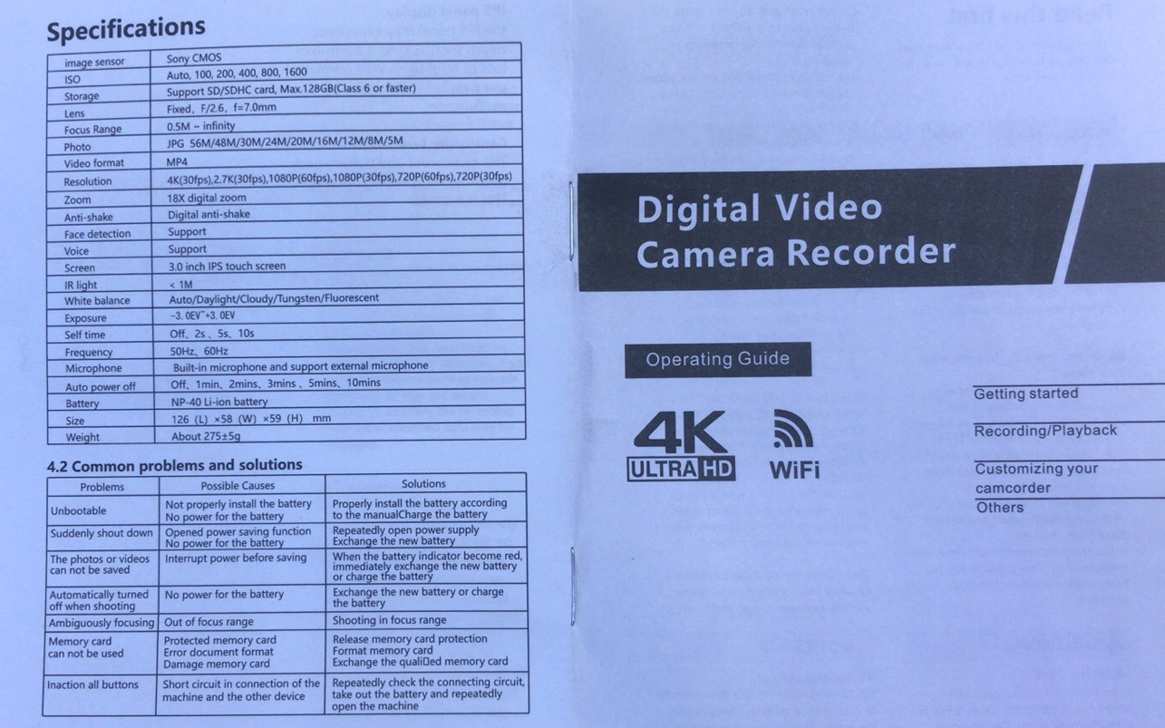 跨境产品 4K摄像机56MP高清数码相机Wifi带麦克风触摸屏HD4KS-56M-阿里巴巴