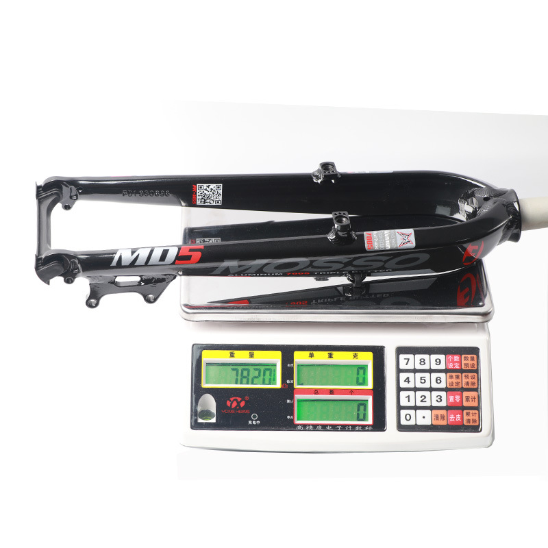 新款MOSSO 超轻硬叉MD3 M3 M5 26 27.5 29寸纯碟V刹山地车前叉A柱-阿里巴巴