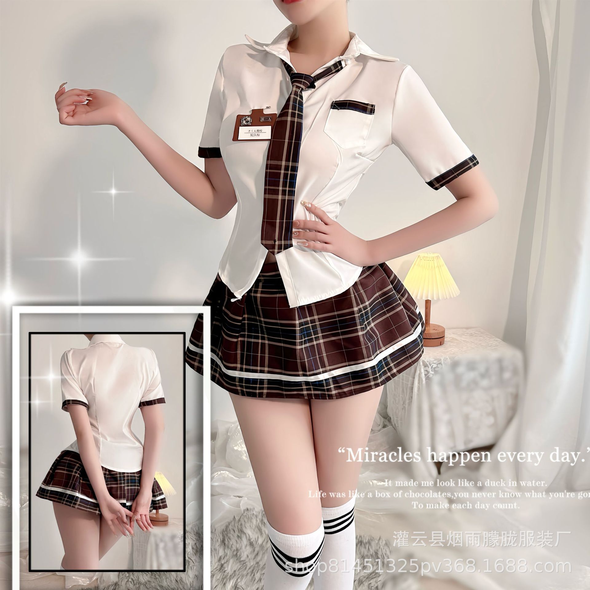 新款情趣内衣性感学生装JK制服百褶裙角色扮演火辣激情套装批发-阿里巴巴