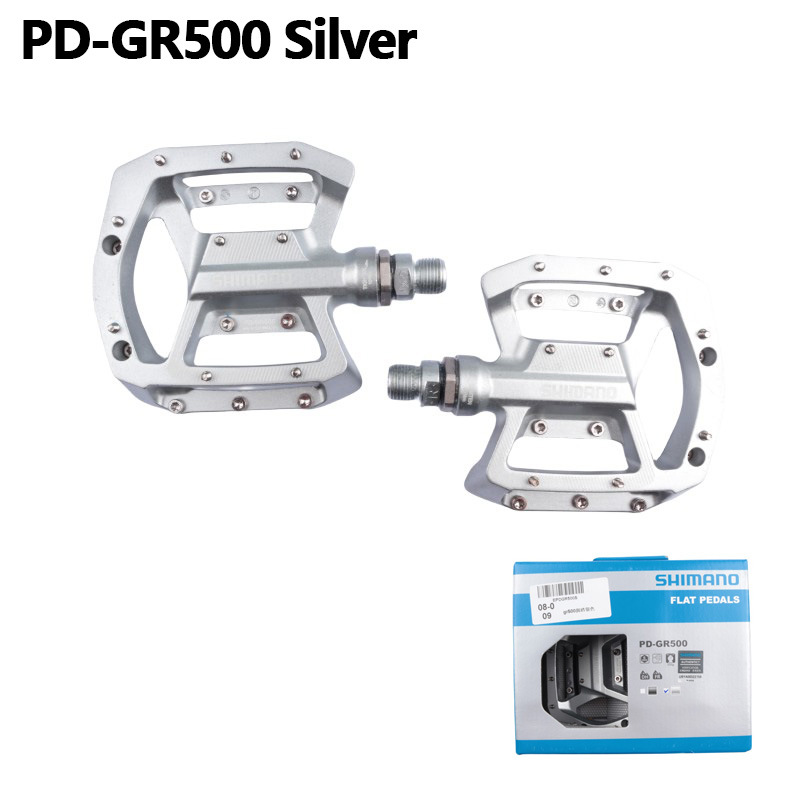 SHIMANO PD-GR400脚踏GR500脚踏 山地车踏板公路车钉踏自行车平踏-阿里巴巴