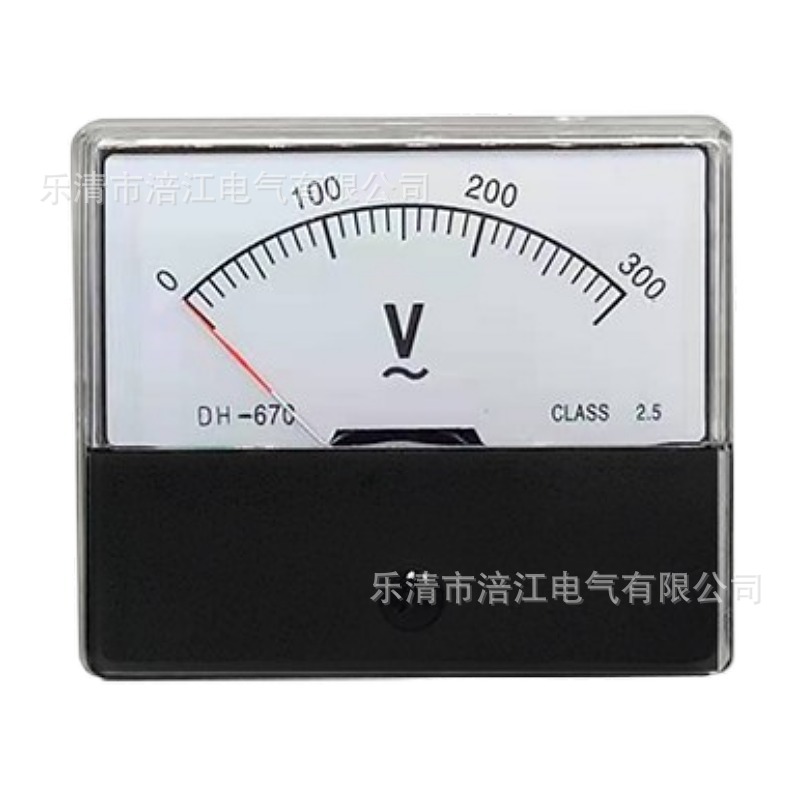 DH-670指针式交流电压表CZ-670 AC150V300A500V机械伏特板表头-阿里巴巴