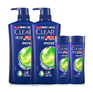 清扬(CLEAR)去屑洗发水套装720g*2瓶+100g*2瓶清爽控油多种香型-阿里巴巴