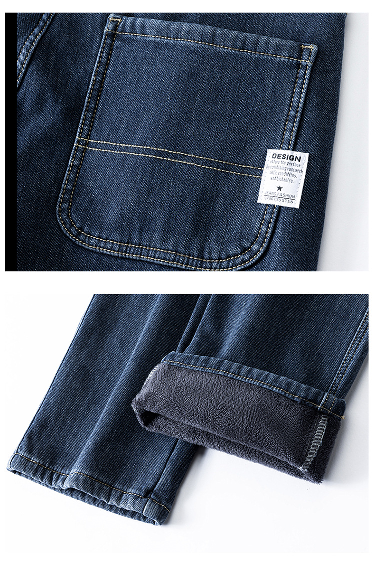 冬季加绒宽松直筒牛仔裤（限价89，两件168）-阿里巴巴