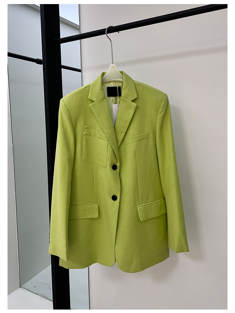 [清仓特价 不退换]假口袋设计日常宽松挺阔小西装外套V12141-阿里巴巴