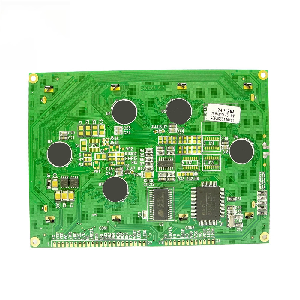 LCD 240128A 液晶屏模组 T6963控制器 点阵屏模块 240128工业级-阿里巴巴