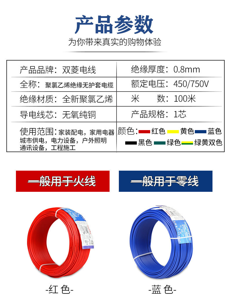 广州电缆厂双菱阻燃ZR-BV2.5/4平方1.5 国标家装单股铜芯单芯电线-阿里巴巴