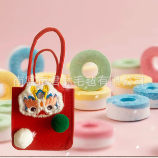 超大端午节伴手礼粽子手提袋礼盒端午节礼品盒毛毡包创意用品-阿里巴巴