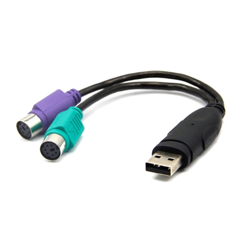 USB转PS2接鼠标键盘支持扫描枪 ps2转usb转接头转接线 USB TO PS2-阿里巴巴