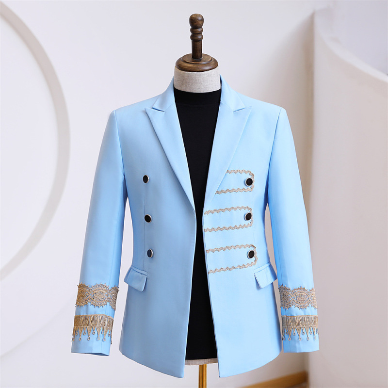 Wedding singer blue suit | Beachweddingtips.com